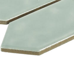 Mohawk® Artisan Grove Handcrafted Seafoam 12 x 11 Ceramic Picket Mosaic ...