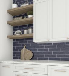 Mohawk® Artisan Grove Handcrafted Midnight 3 x 12 Ceramic Wall Tile at Menards®