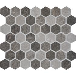 Mohawk® Burlington Heights Midnight Shadow 12 x 11 Ceramic Mosaic Tile ...
