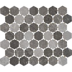 Mohawk® Burlington Heights Midnight Shadow 12 x 11 Ceramic Mosaic Tile ...