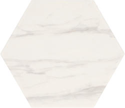 Mohawk® Bloomfield Stellar White 8 x 9 Porcelain Hexagon Floor and Wall ...