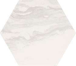 Mohawk® Bloomfield Stellar White 8 x 9 Porcelain Hexagon Floor and Wall ...