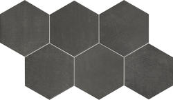 Mohawk® Bloomfield Charcoal Gray 8 x 9 Porcelain Hexagon Floor and Wall ...