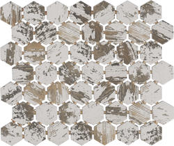 Mohawk® Clean Protect™ Relaxed Rustic Whitewash 12 x 11 Ceramic Hexagon Mosaic Tile at Menards®