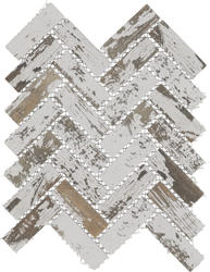 Mohawk® Clean Protect™ Relaxed Rustic Whitewash 9 x 12 Ceramic Herringbone Mosaic Tile at Menards®