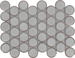 Mohawk® Ember Creek Vintage Gray 10 x 14 Ceramic Coin Mosaic Tile at ...