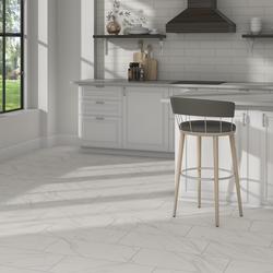 Mohawk® Fast Tile™ Premier Marble Carrara 12 x 24 Locking Porcelain ...