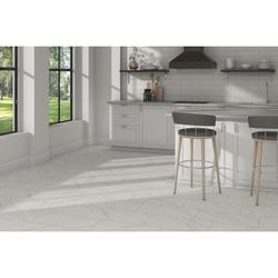 Mohawk® Fast Tile™ Premier Marble Carrara 12 x 24 Locking Porcelain ...