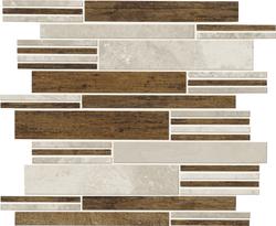 Mohawk® Grand Terrace Fremont 11 x 15 Random Strip Stone Mosaic Tile at ...