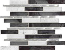 Mohawk® Grand Terrace Silver Moon 11 x 14 Random Strip Blend Mosaic ...
