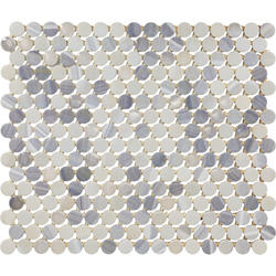 Mohawk® Honor Valley Ash Gray 11 x 13 Ceramic Penny Round Mosaic Tile at Menards®