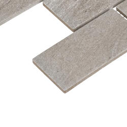 Mohawk® Urban Terrain Gray 12 x 12 Glazed Ceramic Brick Joint Mosaic ...