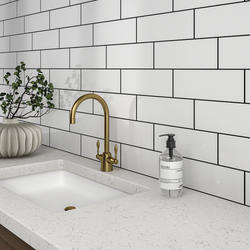 Mohawk® Vivant™ Semi-Gloss Arctic White 4 x 12 Ceramic Wall Tile at ...