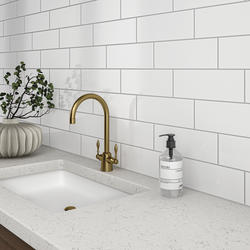 Mohawk® Vivant™ Semi-Gloss Arctic White 4 x 12 Ceramic Wall Tile at ...