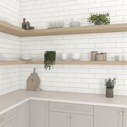 Mohawk® Vivant™ Semi-Gloss Arctic White 4 x 16 Ceramic Wall Tile at ...