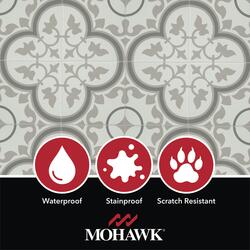 Mohawk® Montrose Victorian Natural Linen 8 x 8 Encaustic Porcelain ...