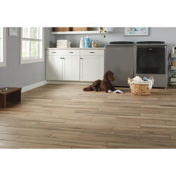 Mohawk® Fast Tile™ Premier Wood Provence Brown 6 x 36 Locking Porcelain ...