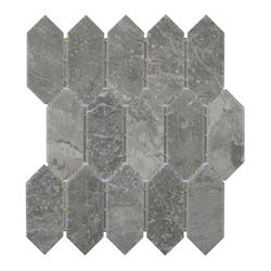 Mohawk® Silvercroft Mystic Gray 11 x 12 Glazed Ceramic Mosaic Tile at ...