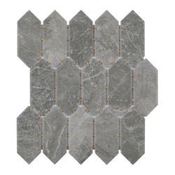 Mohawk® Silvercroft Mystic Gray 11 x 12 Glazed Ceramic Mosaic Tile at ...