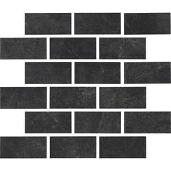 Mohawk® Tuscan Twilight Antique Black Brick Joint 12 x 14 Porcelain ...