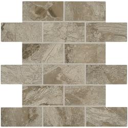 Mohawk® Temple View Umber Brick Joint 12 x 12 Ceramic Mosaic Tile at ...