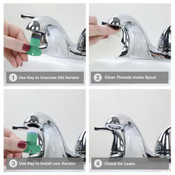 Water Saving 1.2 GPM Tiny Hidden Faucet Aerator Insert - 2 Pack at Menards®