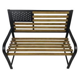 Backyard Creations® American Flag Bench at Menards®