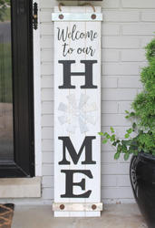 Enchanted Garden® 3'7" Patriotic/Welcome Double-Sided Porch Sign at ...