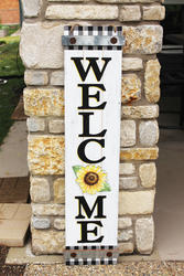 Enchanted Garden® 3'7" Welcome/Sunshine Double-Sided Porch Sign at Menards®