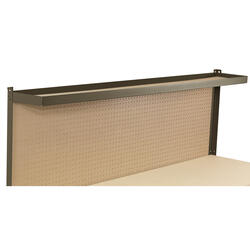 Tool Shop® 72" 2-Drawer Metal Workbench with Pegboard Backing at Menards®