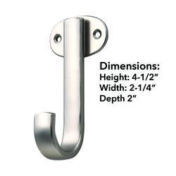 Mastercraft® Satin Nickel Single Utility Hook at Menards®