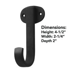 Mastercraft® Matte Black Single Utility Hook at Menards®