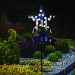 Patriotic Solar Integrated LED Star Light at Menards®