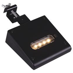 Decko Solar-Powered Integrated LED Black Gutter Accent Landscape Light ...