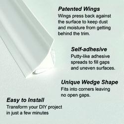 InstaTrim® 1/2" x 10' White Flexible Trim at Menards®