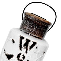 Enchanted Garden™ 19.5" White Solar Welcome Lantern at Menards®