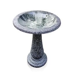 Enchanted Garden® 23-1/2"Gray Resin Bird Bath at Menards®