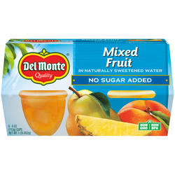 Del Monte® No Sugar Added Mixed Fruit Cups - 4 Count at Menards®