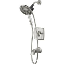 Delta® Geist™ One Handle 4-Spray Setting Spotshield® Brushed Nickel ...