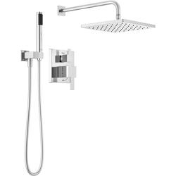 Delta® Modern™ Monitor® 14 Series Chrome Raincan Showerhead and ...