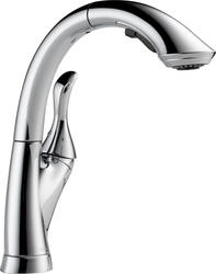 Delta® Linden™ One-Handle Pull-Out Chrome Kitchen Faucet at Menards®