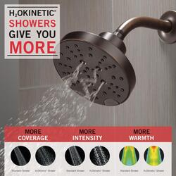 Delta® Pivotal™ H2Okinetic® 5-Spray Setting Venetian Bronze Fixed Mount ...