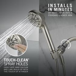 Delta® 4-Setting Satin Nickel Handshower Showerhead at Menards®