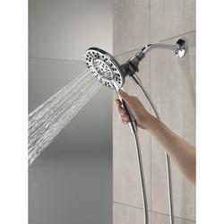Delta® In2ition® 4-Spray Setting Chrome Fixed Mount Showerhead with ...