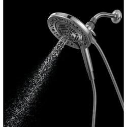 Delta® In2ition® 7-Spray Setting Chrome Fixed Mount Showerhead with ...