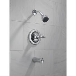 Delta® Foundations® One-Handle 1-Spray Chrome Bathtub Shower Faucet at ...