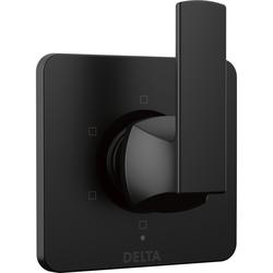 Delta® Velum™ Monitor® 14 Series 6-Setting Matte Black Shower Diverter ...