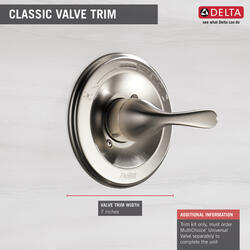 Delta® Classic One-Handle Stainless Valve - Trim Only at Menards®