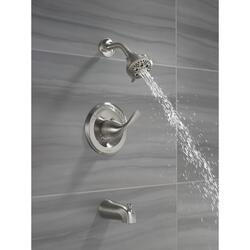 Delta® Classic One-Handle 5-Spray Stainless Bathtub Shower Faucet ...