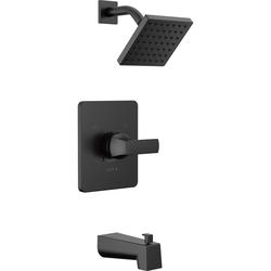 Delta® Velum™ Monitor® 14 Series One-Handle Matte Black Bathtub Shower ...